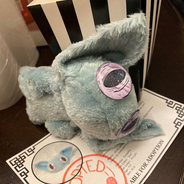 Gremlin Monster Plush, Cute Stuffed Monster, Gremlin Plushie, Handmade ...