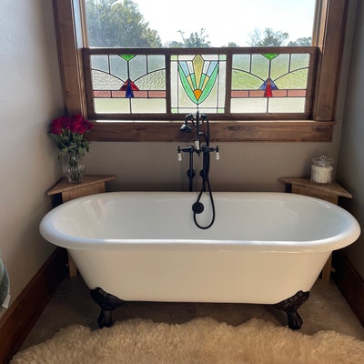 Bathroom Corner Table With Bottom Shelf - Etsy