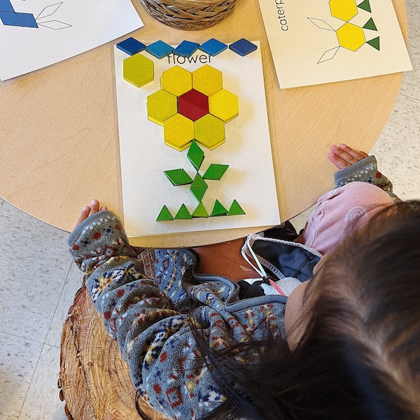 Nature Pattern Block Tangram Puzzles Printable Digital Download - Etsy