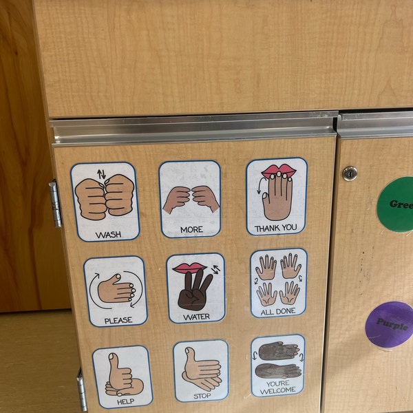 Mega Sign Language (asl) Flashcards Digital, Signing Preschool ...