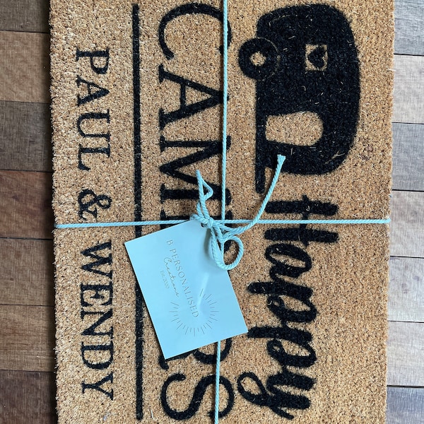 Personalised Coir Camper Trailer Doormat - Etsy