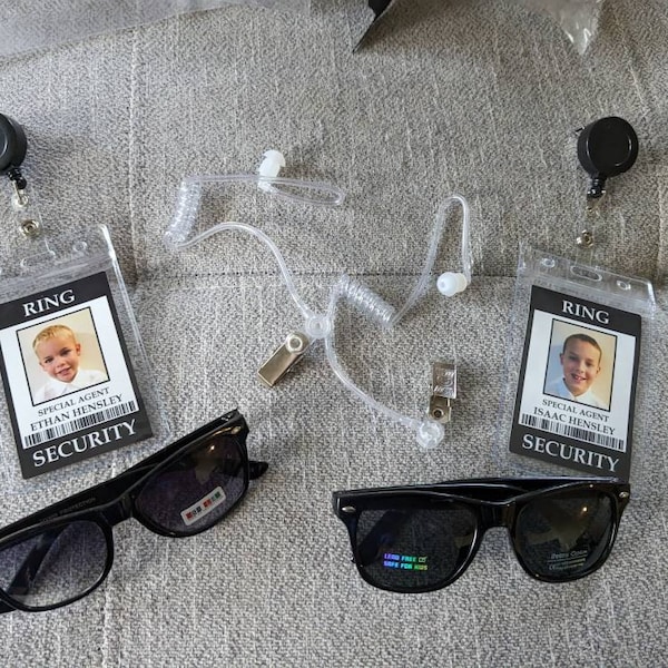 ID Badge - Ring Security Badge - Ring Bearer ID Badge With Additional ...