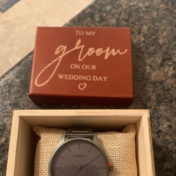 Personalized Wooden Watch Box , Engraved Wood Watch Case, Custom ...