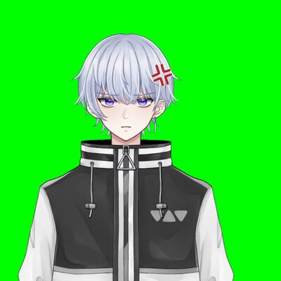 Male Vtuber Model ORIGINAL DATA PSD 8 Expressions, Glasses, Hair Color ...