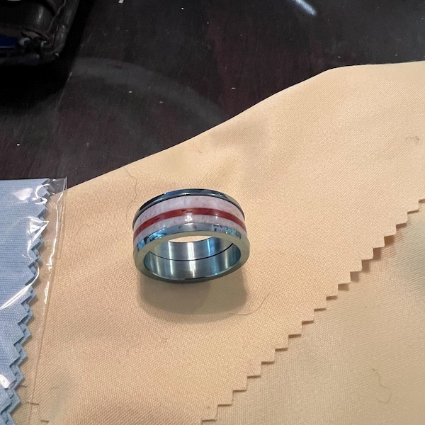Titanium Beveled Edge Screw-together Ring Blank for Inlay - Etsy