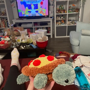 Pizza Turtle Crochet Pattern PDF Amigurumi Stuffed Animal Digital File ...