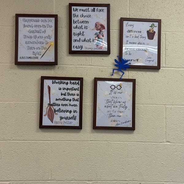 Fall Book Character Posters - Etsy