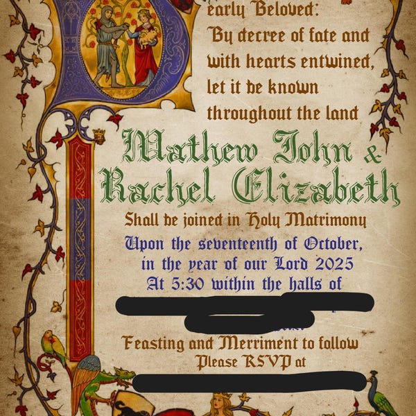 Vintage Map Birthday Invitation Template, RPG Invite_dungeons and ...