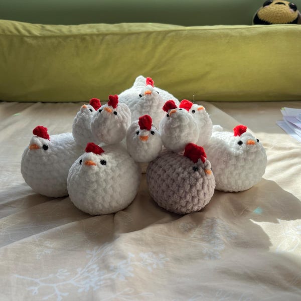 Mama and Mini Mabel Chicken™ CROCHET PATTERN - Etsy