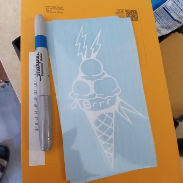 Gucci Mane/ice Cream/vinyl Decal/gucci Mane/ice Cream Tattoo/brrr ...
