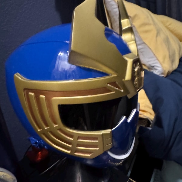 ANIKI Ninja Storm Crimson / Navy Thunder Ranger Cosplay Helmet - Etsy