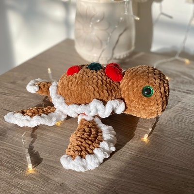 Gingerbread Turtle Pattern Crochet PDF Download Beginner - Etsy