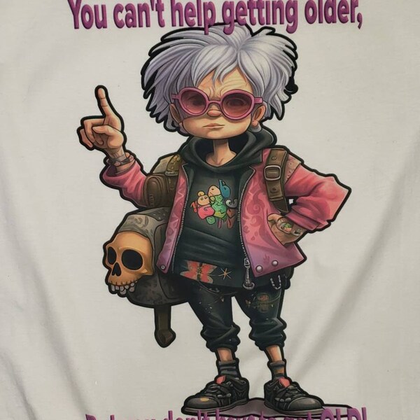 Set of 10 Crazy Old Granny Clipart PNG: Whimsical Elderly Characters in ...