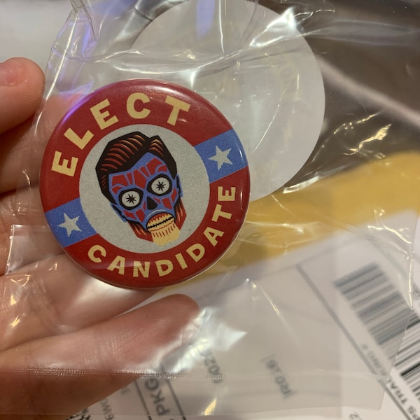 Elect Candidate (they Live) Campaign Button - Etsy