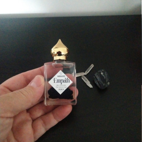 EMPATH PROTECTION Crystal Infused Natural Perfume Oil With Black ...