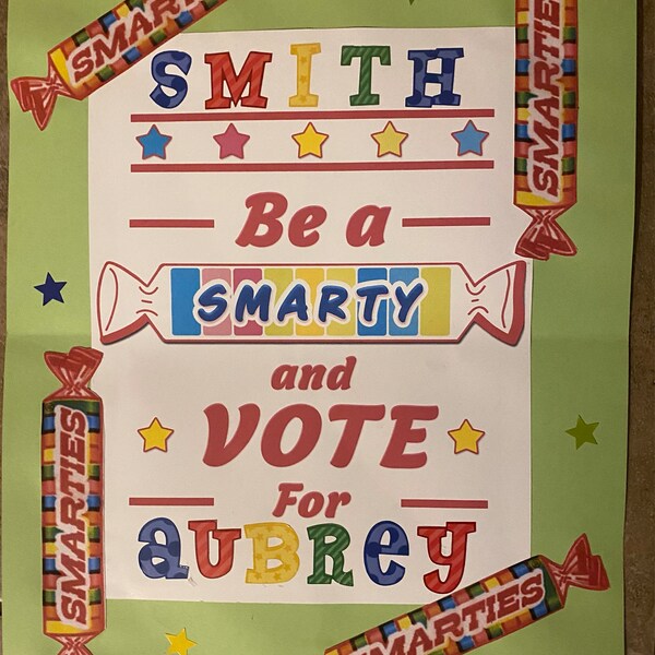 Be a Smarty - School Student Council Campaign Posters Design *PS ...