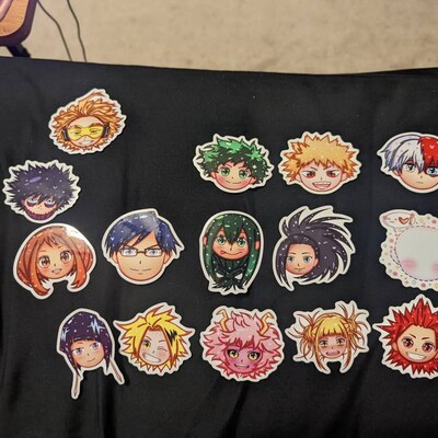 MHA Button Pins Anime Japanese Brooch Pin Badge Gifts Cute Kawaii Games ...