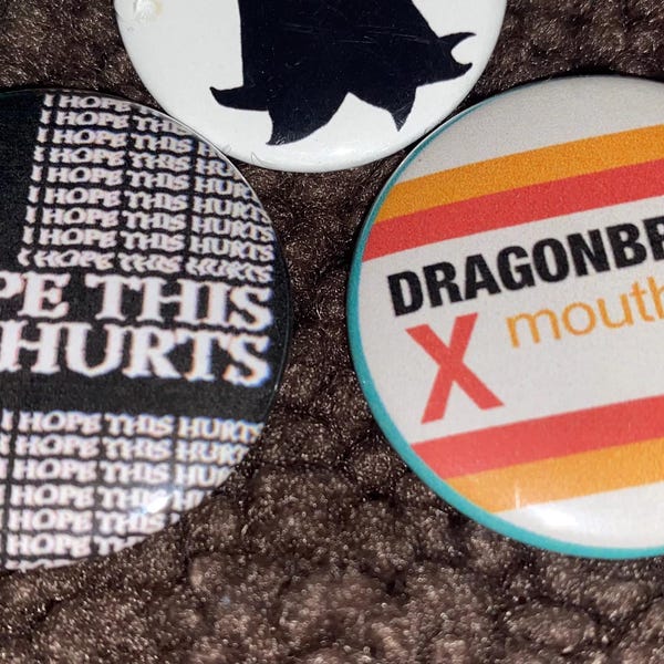Mouthwashing Game 1.5" Cosplay Pin Buttons | Pony Express, Dragonbreath ...