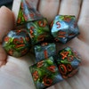 Sossal Frostbite Dice Set for Dnd 7 Piece Sharp Edge Resin Dice Set, Handmade, Custom RPG Dice ...