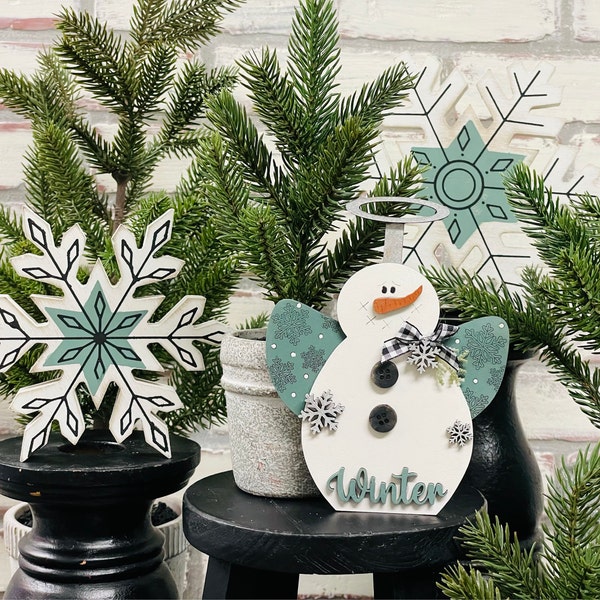 Winter Snow Angel Christmas Ornament SVG File | Laser Cut File ...