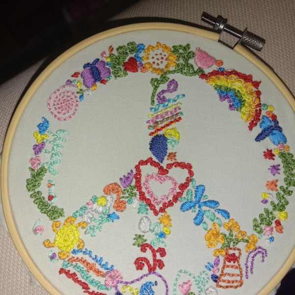 Embroidery Kit Complete Kit Includes Pattern, Preprinted Fabric, Thread ...