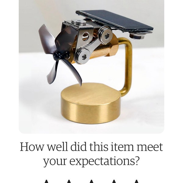 Solar Powered Propeller Car Decor: Metal Mechanical Art Ornament - Etsy