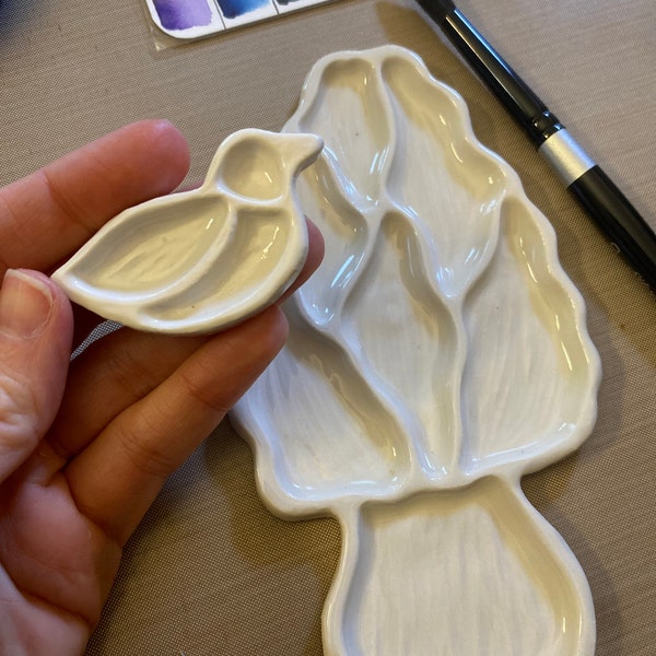 Morel Mushroom Paint Palette, Handmade Ceramic, Ready to Ship - Etsy
