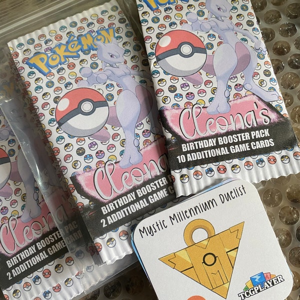 Booster Pack DIY Template PDF With Fold and Cut Guides Pokemon Pack ...