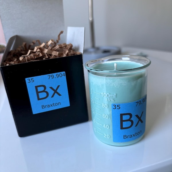 Classical Elements Beaker Candles - Fire, Water, Earth, and Air - Etsy