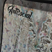 Antisocial Vinyl Decal Windshield Banner 7 Inches to 20 Inches Long ...