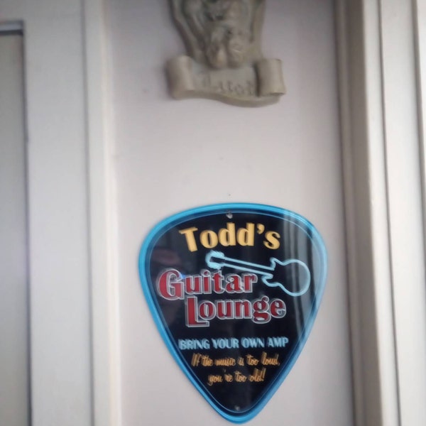Personalized Decorative Guitar Lounge Sign – Gift for Music Lovers ...