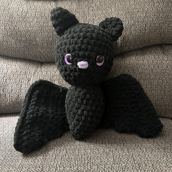 PATTERN: Plush Binx the Bat Pattern - Amigurumi Chunky Bat Pattern ...