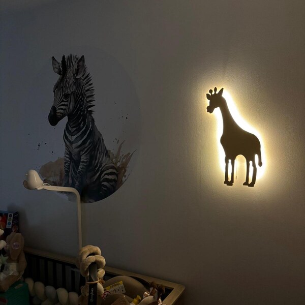Set of 4 Baby Room Light, Baby Night Light, Cloud Light, Elephant Baby ...