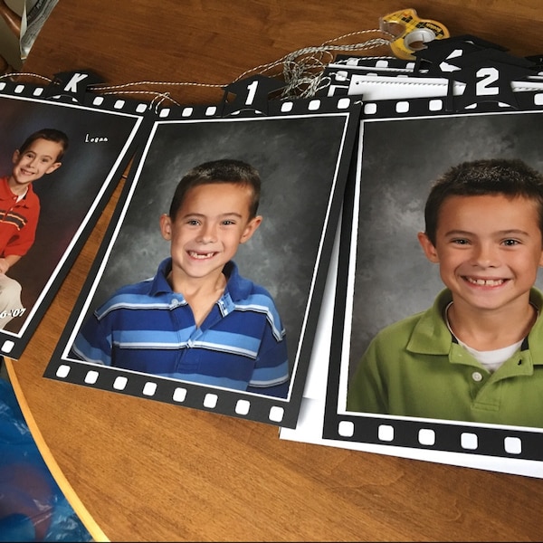 8 X 10 Graduation Photo Banner, K-12 Photo Display, Years Photo Banner ...