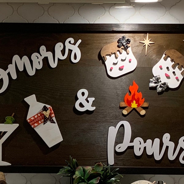 Campfire Wood Cutout-camping Theme Party-line Etch Details-various ...