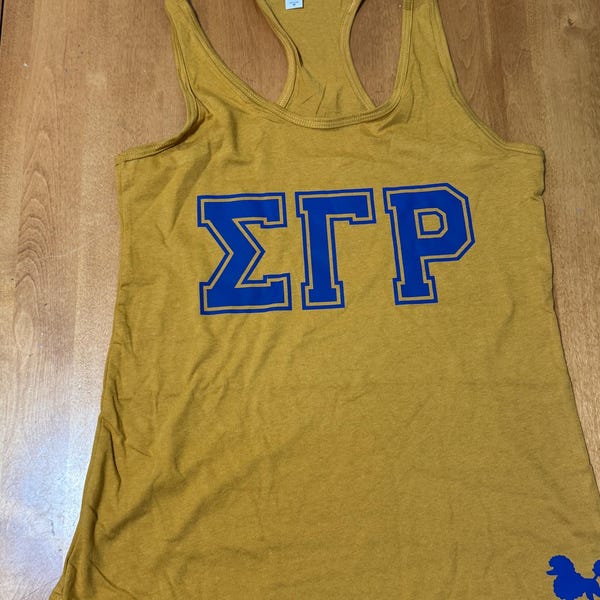SGRHO (greek Letters) Tank Top - Etsy