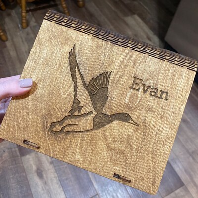 Personalized Duck Call Box Custom Duck Hunter Storage Box Goose Hunting ...