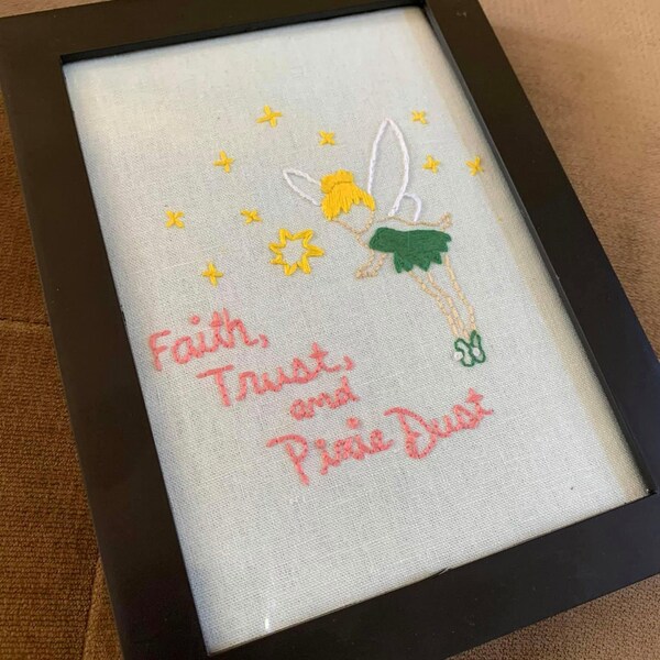 Tinkerbell Autograph Signature DIGITAL Embroidery Machine Design File ...
