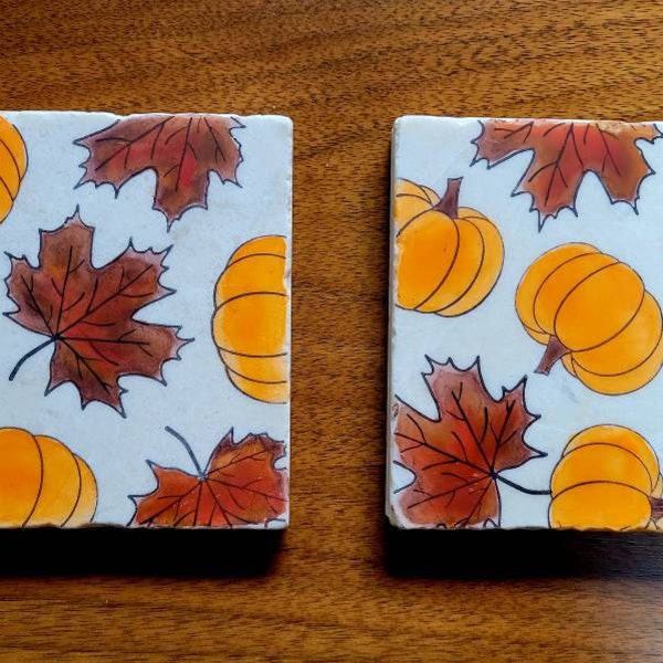 Ghost Marble Coasters/ Cute Ghost Decor/ Halloween Home Decor ...