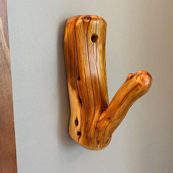 Cottonwood Tree Branch Wall Hook for Christmas Wreath Hanger, Coat Hook ...