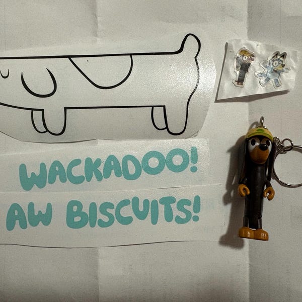 Bluey Onesie Zebra Keychain (bluey008) - Etsy