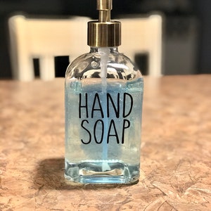 Hand Soap Dish Soap Labels - Vinyl Decal Sticker Cute Kitchen - Etsy