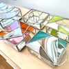 Teal Stained Glass Box, Stained Glass Jewelry Box, Stained Glass ...