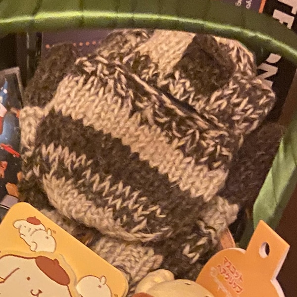 100% Genuine Soft Lamb Wool Women's Cosy Herd of Sheep Design Hand Knitted Jumper Nordic Sweater ...