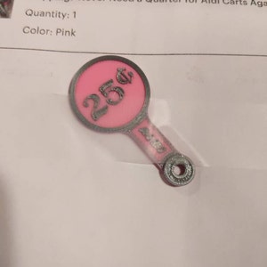 ALDI QUARTER, Quarter KEEPER, Aldi Token, 3d Printed Unique Aldi ...