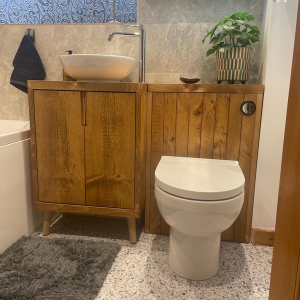 THE VANCOUVER / A Handmade Solid Wood Bathroom Cistern Housing. - Etsy UK