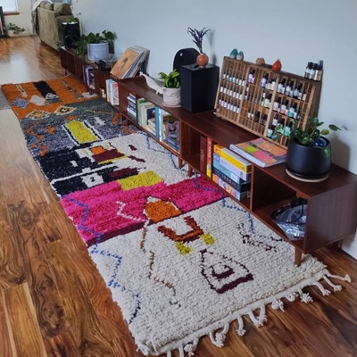 Bohemian Berber Moroccan Rug Soft Handmade Wool Rug Boujaad Carpet Rug ...