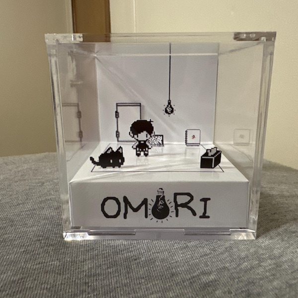 Omori 3D Cube Diorama/shadow Box - Welcome to White Space - Mewo - Etsy UK