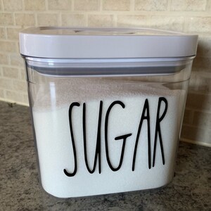 Custom Rae Dunn Inspired Vinyl 3 Decals-canister Labels-farmhouse Style ...