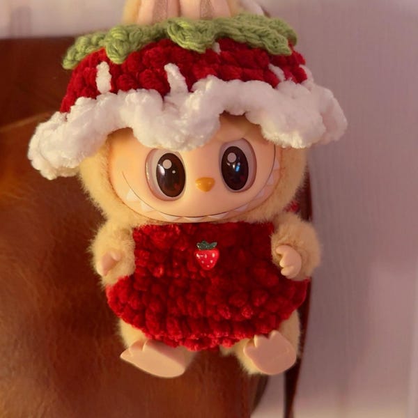 Handmade Crochet Labubu Macaron Outfits Custom Made( DOESN’T Include ...